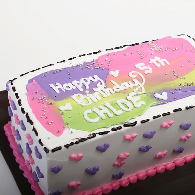 Jual Kue Ulang Tahun /Birthday Cake Simple Minimalis ala Korea (Persegi ...