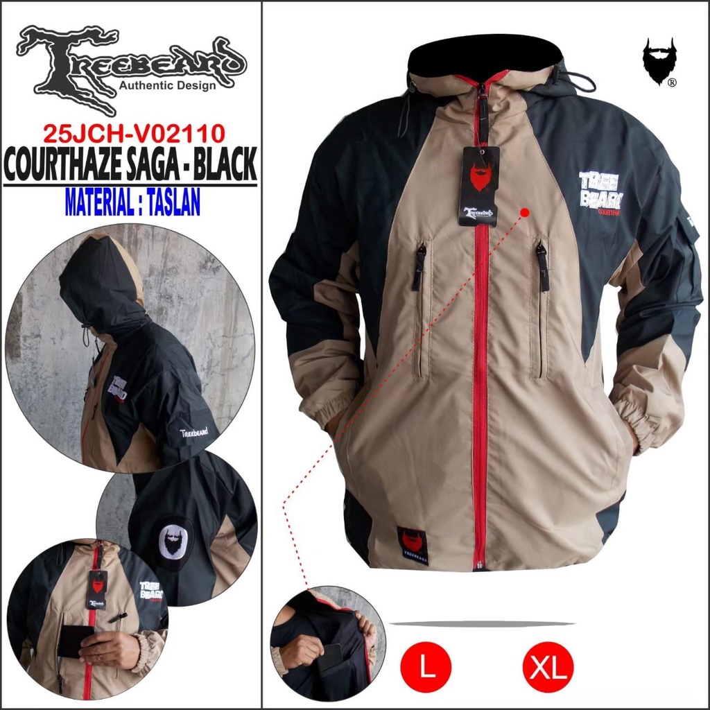 Jual TERLARIS ! JAKET PARASUT PRIA OUTDOOR KEREN ORIGINAL TREBEARDS ...