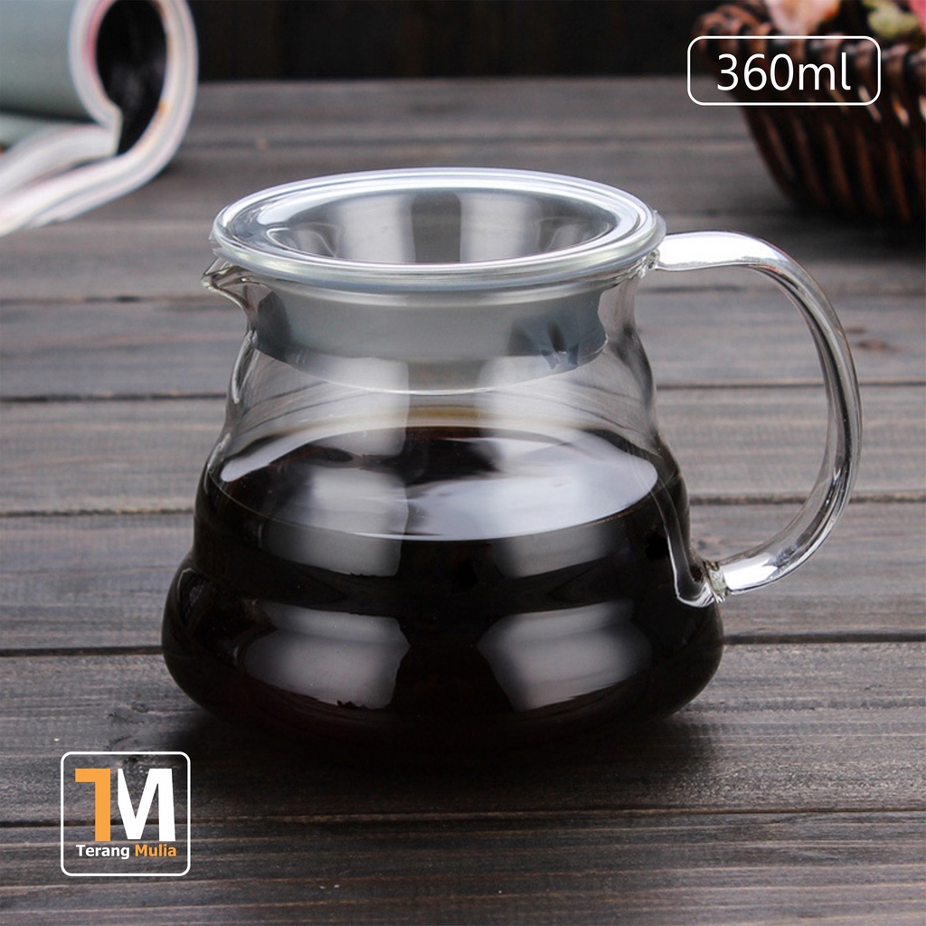 Jual Server Coffee Maker Pot V60 Drip 360ml Kettle Teko Kopi Barista ...