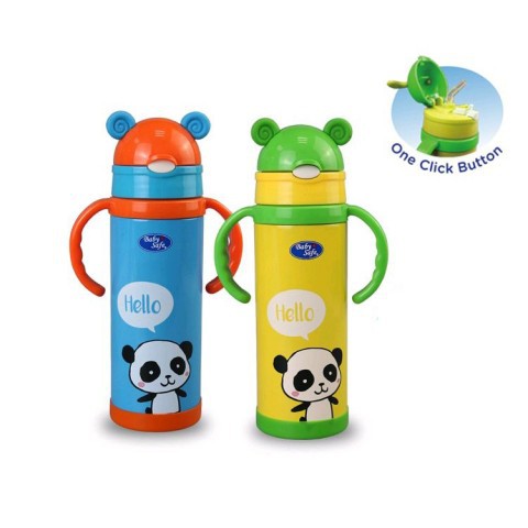 Jual Botol Minu Anak - Straw Cup Baby Safe Termos 400ml - Thermos air ...