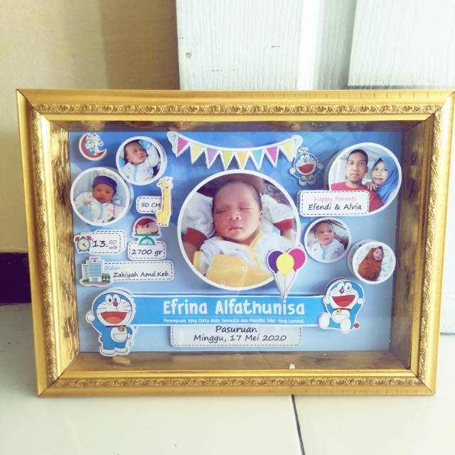 Jual AFY Undangan Biodata Bayi 3D Pop up baby born Hadiah Biodata bayi ...