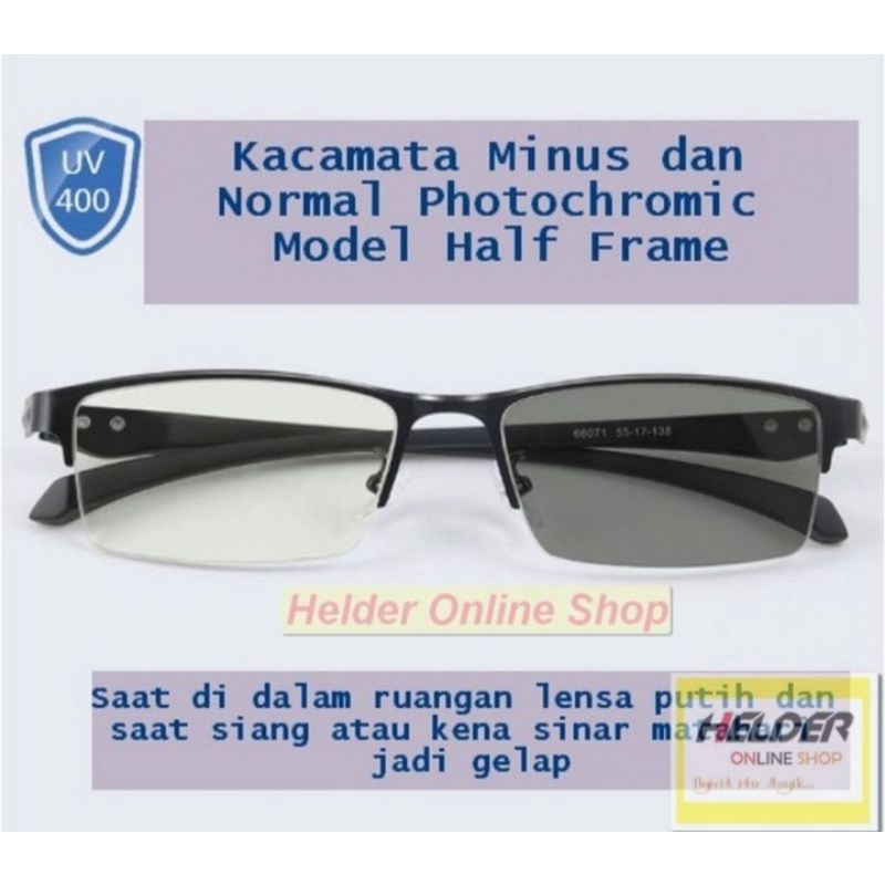 Jual Kacamata Kaca Mata Normal Dan Minus Lensa Photochromic | Shopee ...