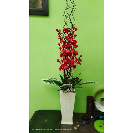 Jual bambu ulir,sakura,bunga artificial,bunga pelastik,bunga sudut ...