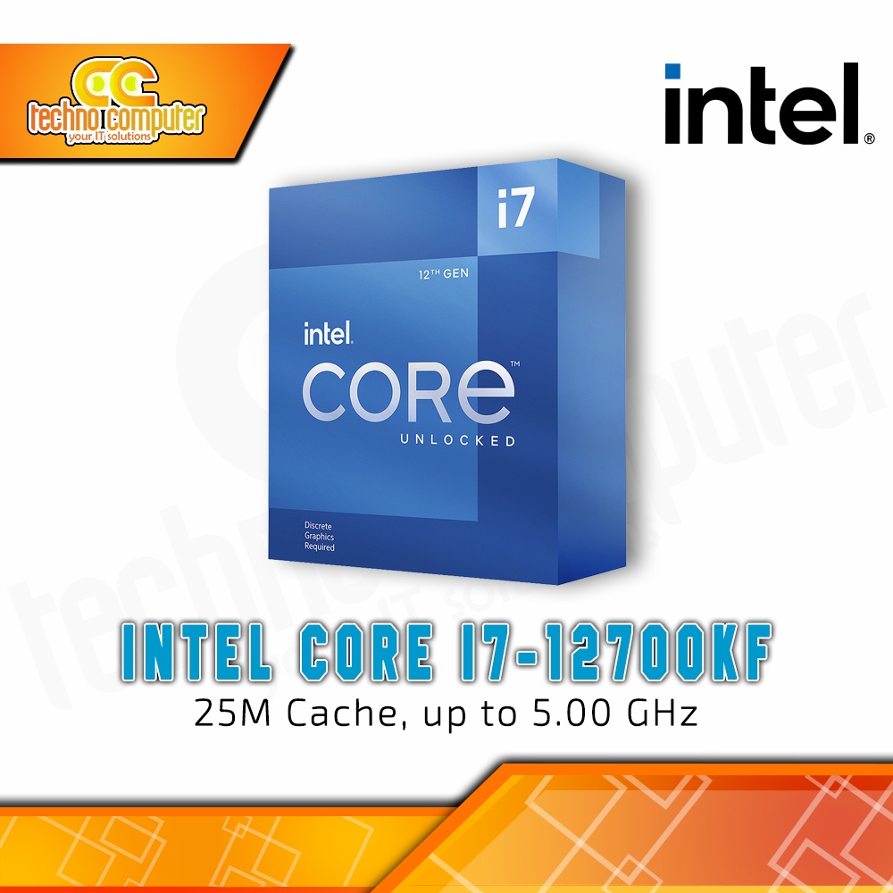 Jual PROCESSOR INTEL CORE I7-12700KF - 12 Cores 20 Threads Up to 5.0GHz - Socket LGA1700 ...