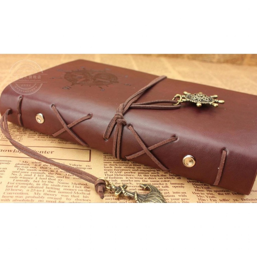 Jual Buku Catatan Retro Pirate Ship Binder Bahan Kulit Model Bajak Laut ...