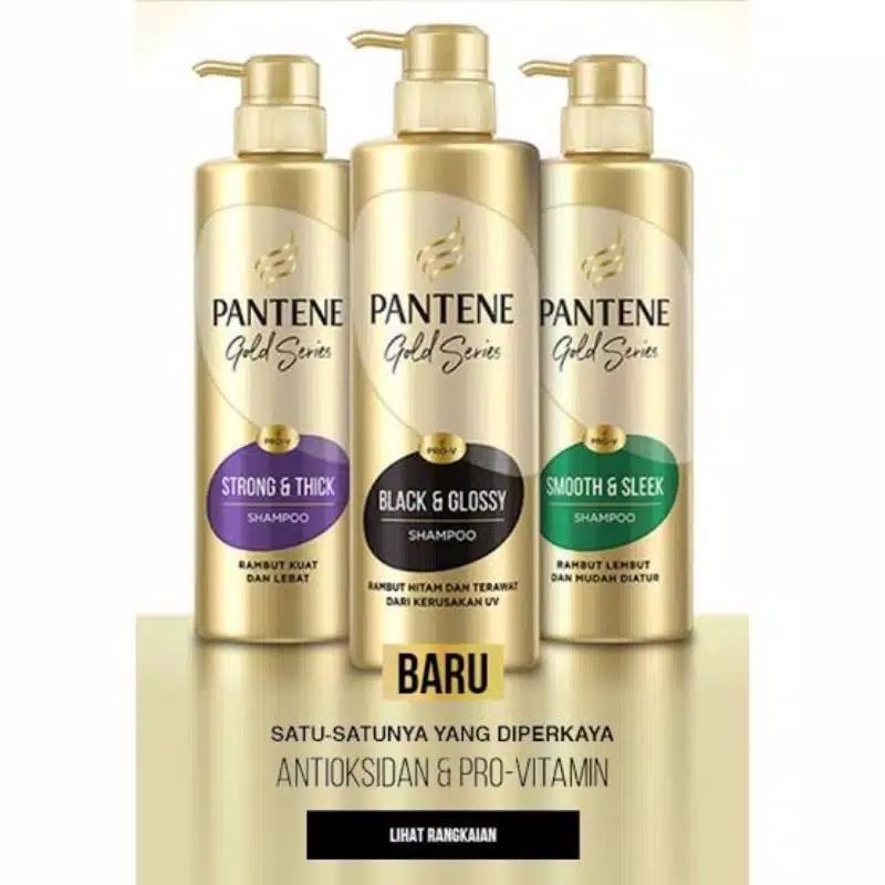 Jual Pantene Pro-V Gold Series Smooth & Sleek Shampo 270Ml - 125Ml ...