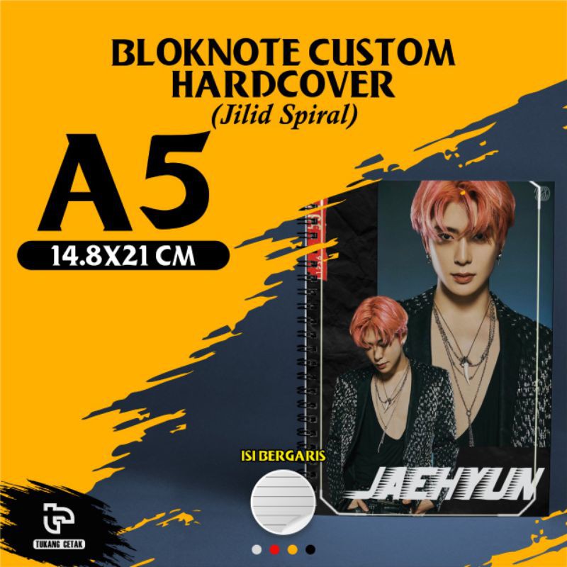 Jual Notes A5 Spiral Hardcover - 50 Lembar (100 Halaman) / Blocknote ...