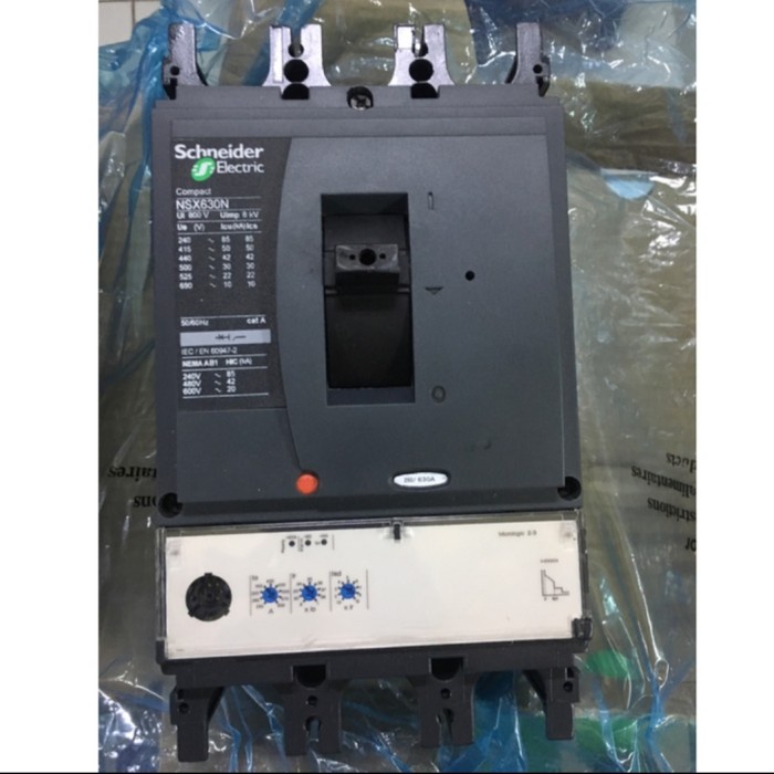 Jual MCCB Schneider 630A 3P NSX630N/ LV432893 micrologic 2.3 | Shopee ...