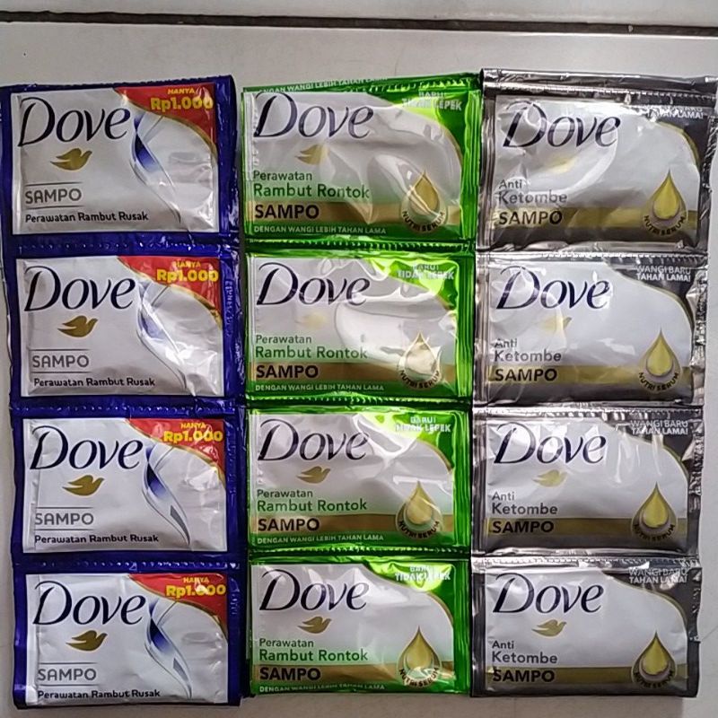 Jual Sampo Dove sachet 1 renceng (isi 12 pcs) | Shopee Indonesia
