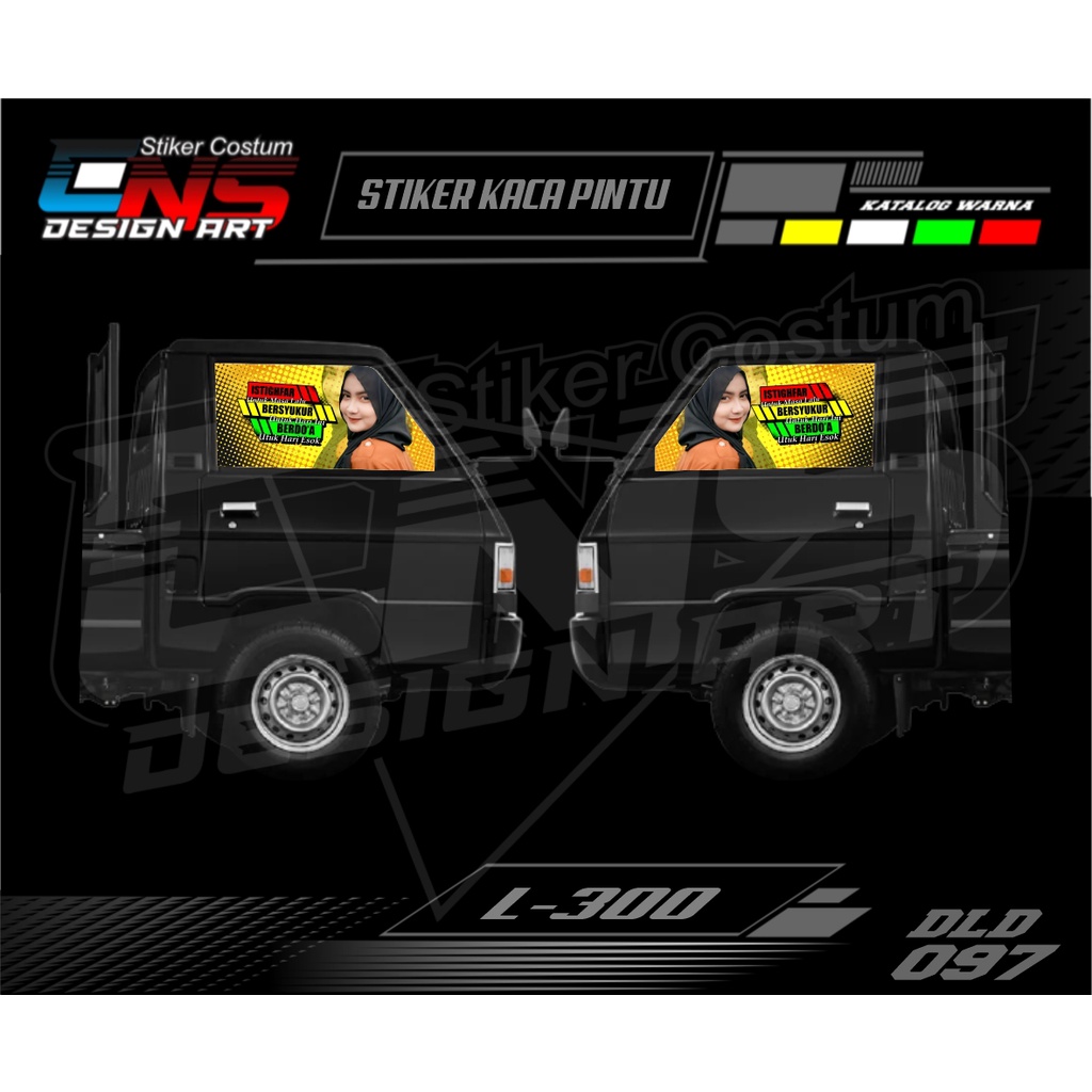 Jual Stiker Kaca Pintu Depan One Way Mitsubishi L300 Pick Up Sticker ...