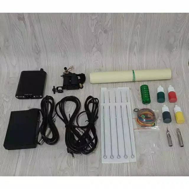 Jual Mesin tato tattoo satu set kit | Shopee Indonesia