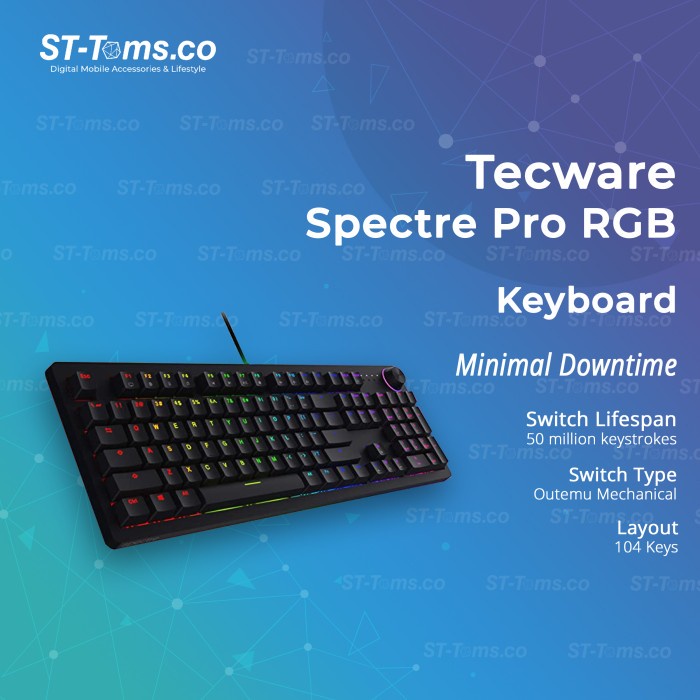 Jual Tecware Spectre Pro RGB 104 Mechanical Keyboard | Shopee Indonesia