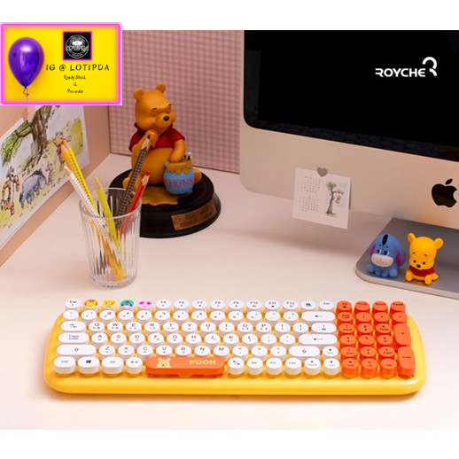 Jual READY STOCK - DISNEY WINNIE THE POOH KEYBOARD WIRELESS ORIGINAL ...