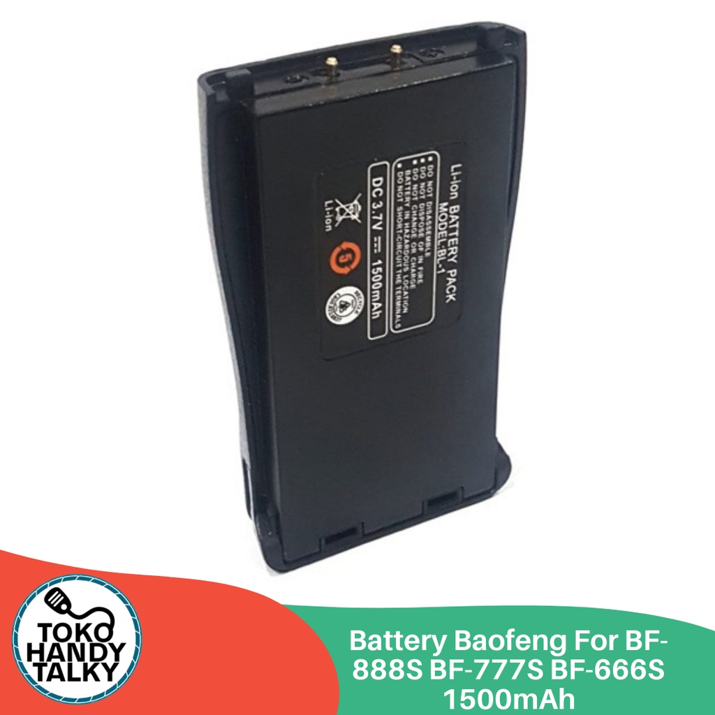 Jual BATTERY HANDY TALKY BAOFENG FOR BF-888S BF-777S BF-666S 1500MAH ...