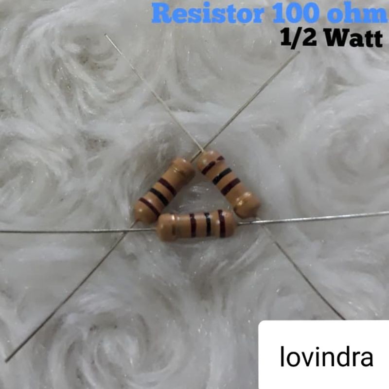 Jual Resistor R 100ohm 1/2Watt 100R toleransi 1% 1/2 W 100 ohm | Shopee Indonesia