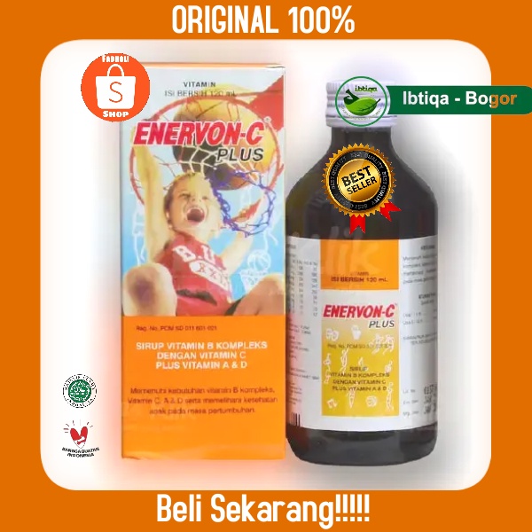 Jual Enervon C Plus Syrup - 120 Ml / Multivitamin Anak Dijamin Original ...