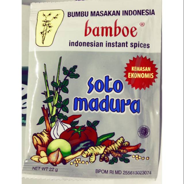 Jual BUMBU MINI KECIL BAMBU BAMBOE SOTO MADURA / SOTO DAGING. EXP juli ...
