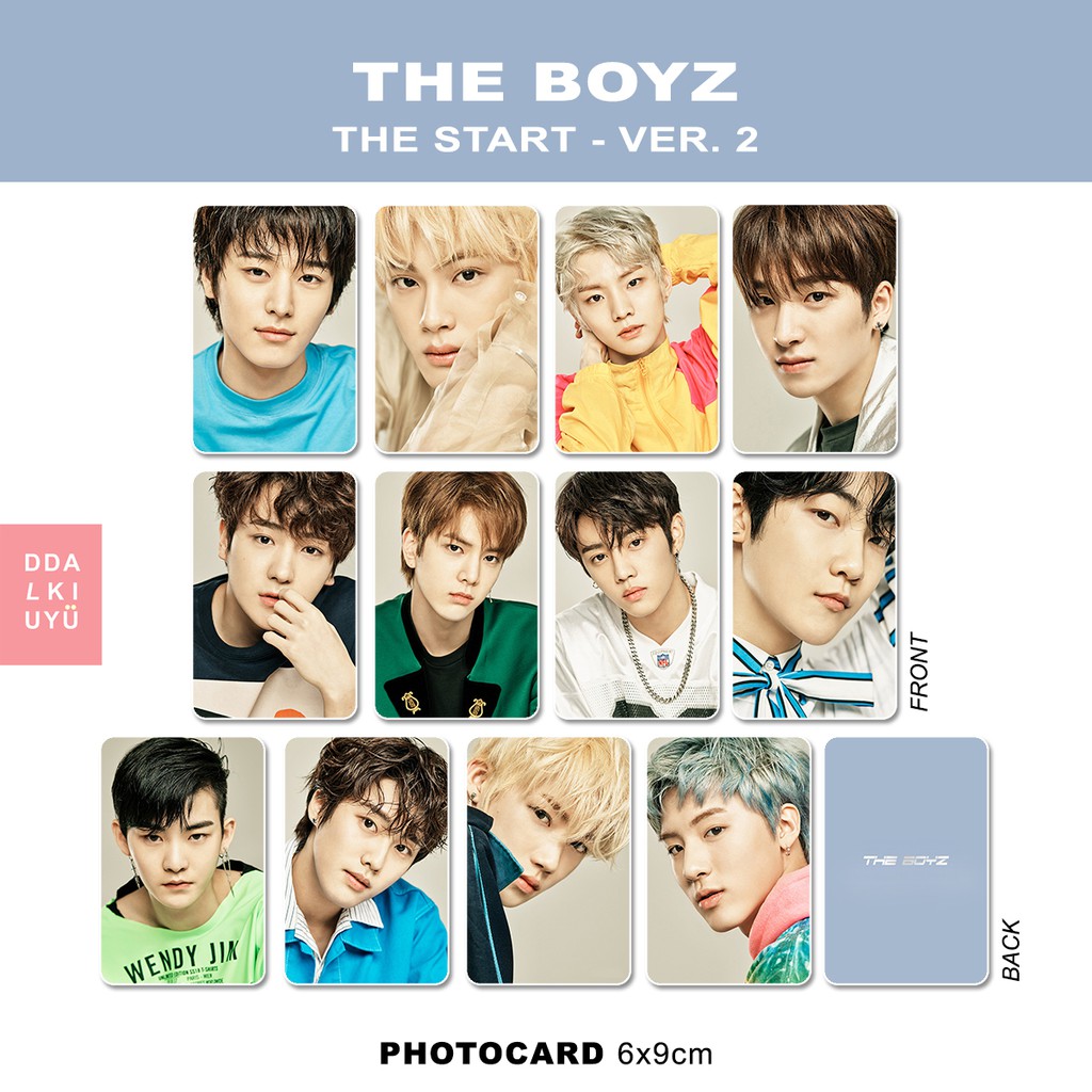 Jual THE BOYZ [THE START] ver. 2 - pc kpop unoff photocard 2 sisi murah isi set paket TBZ JUYEON ...