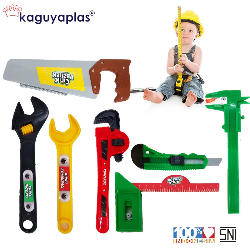 Jual Mainan Anak Alat Perkakas/Mainan Tool Set Arsitek Cilik 662 KGP ...
