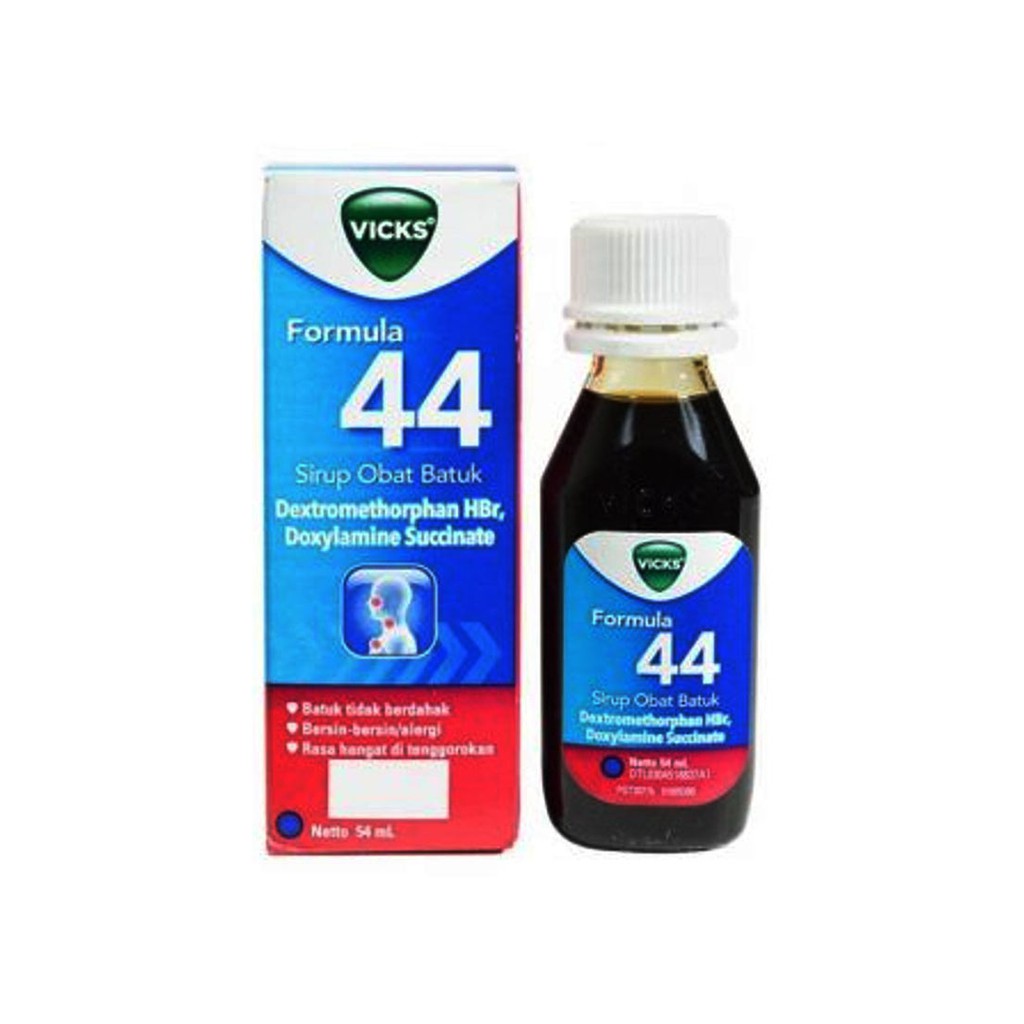 Jual VICKS FORMULA 44 DEWASA / SIRUP SYRUP OBAT BATUK DEWASA, 27ml ...