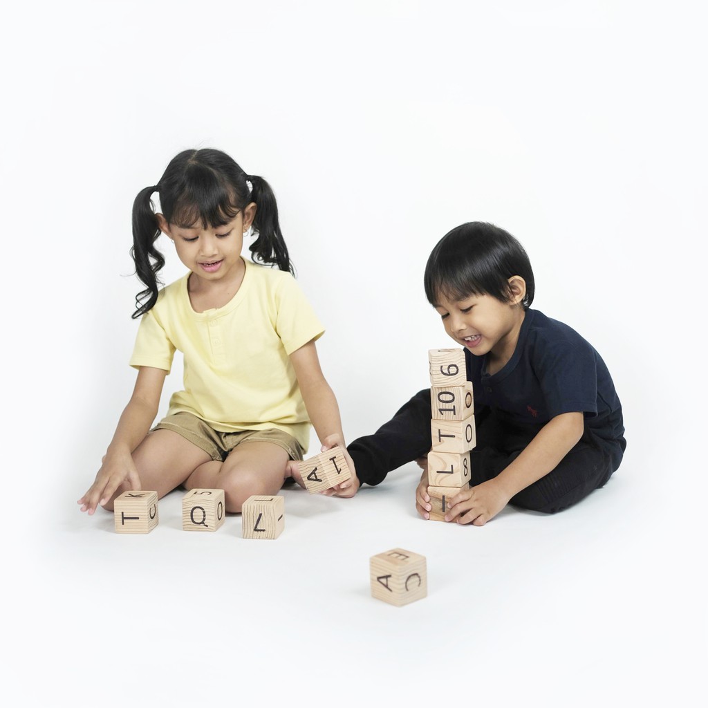 Jual Wooden Block Abjad & Angka | Shopee Indonesia