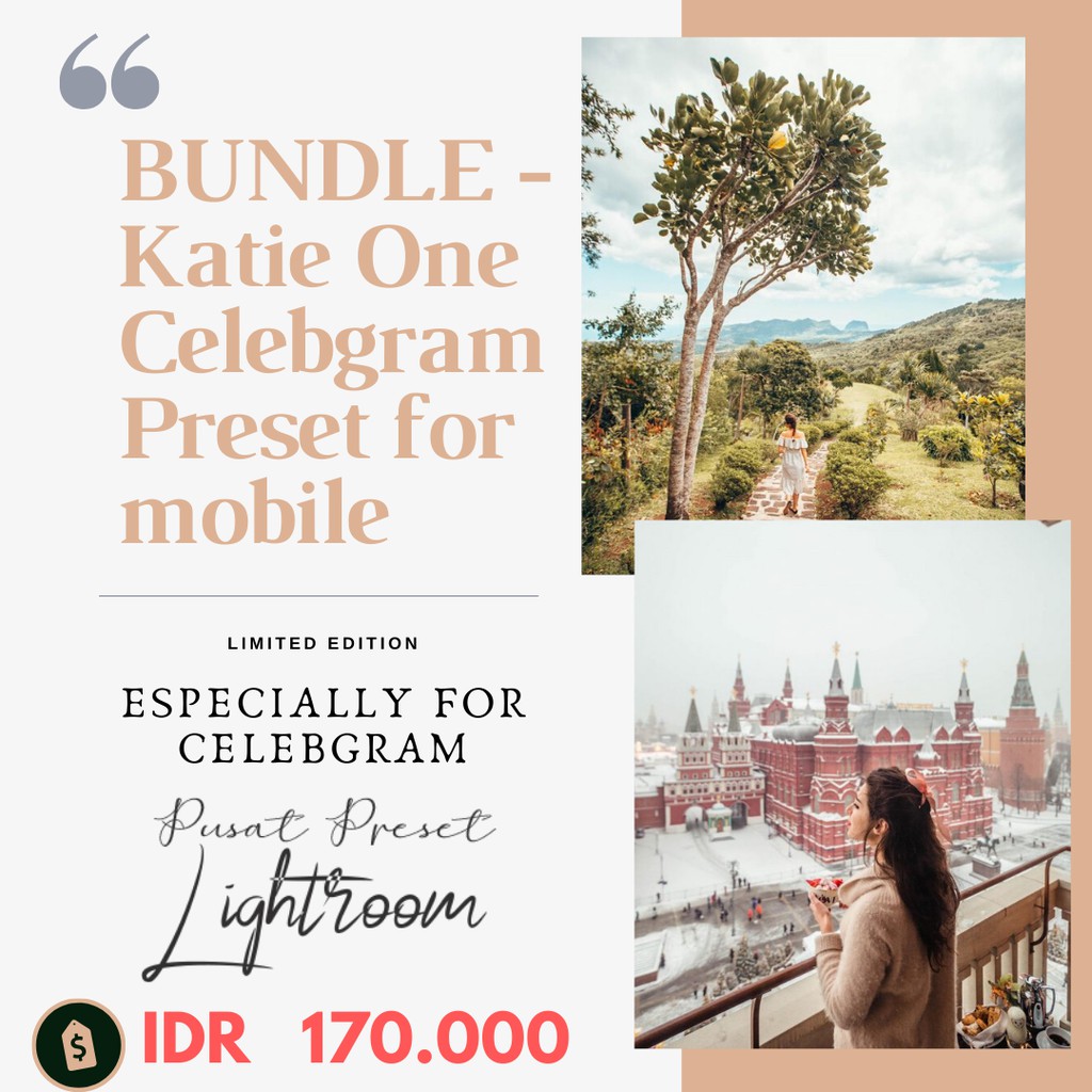 Jual [BUNDLE] - Katie One Selebgram Preset Lightroom Mobile & Desktop ...