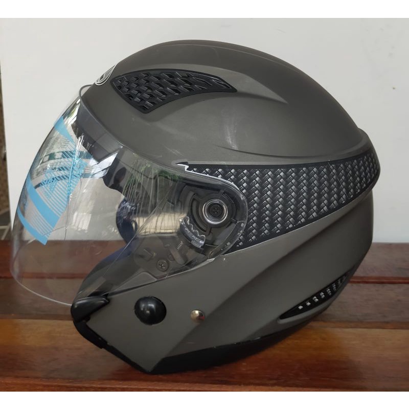 Jual HELM ARL MODEL ZEUS POLOS HALF FACE | Shopee Indonesia