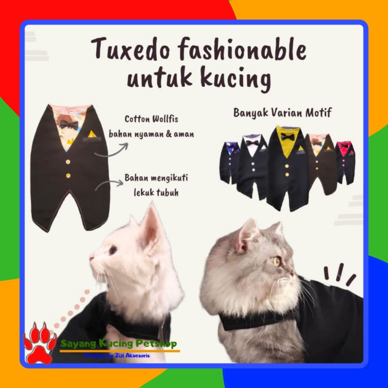 Jual Baju Kostum Kucing - Tuxedo | Shopee Indonesia