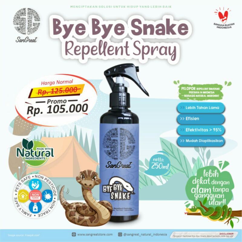 Jual pengusir ular, anti ular, pencegah ular masuk rumah bye bye snake ...