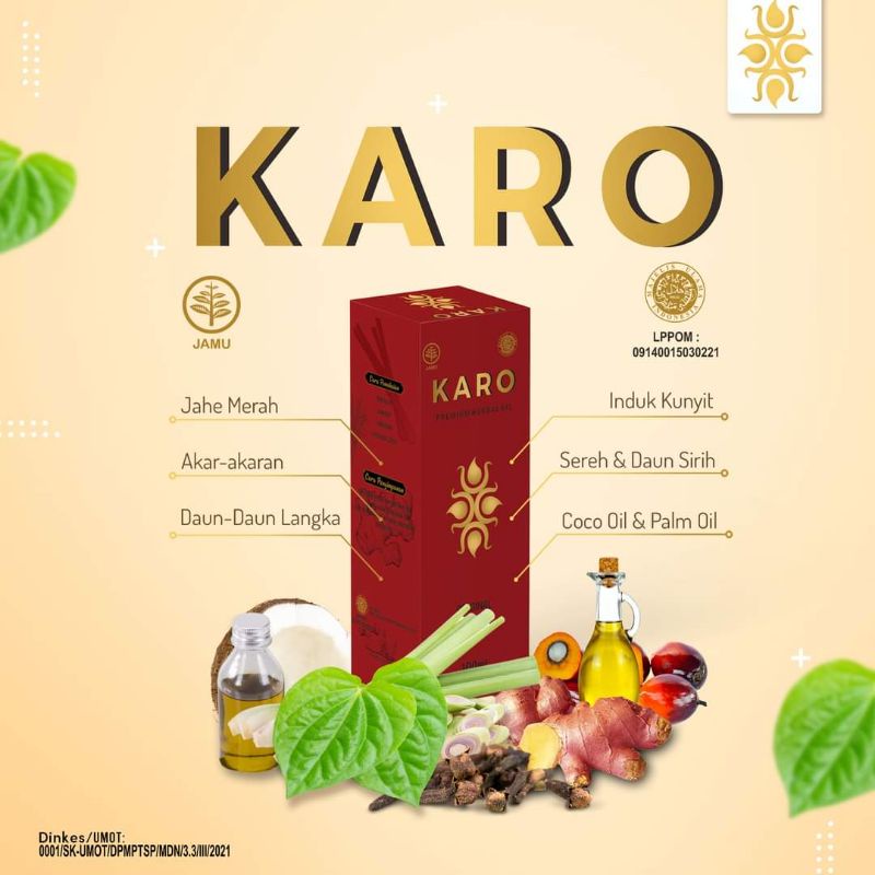 Jual Karo Premium Herbal Oil Raga (100ml) | Shopee Indonesia
