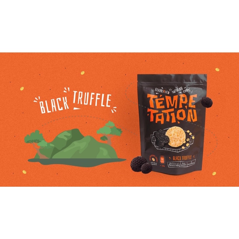 Jual Tempetation Chips Black Truffle (Keripik Tempe) | Shopee Indonesia