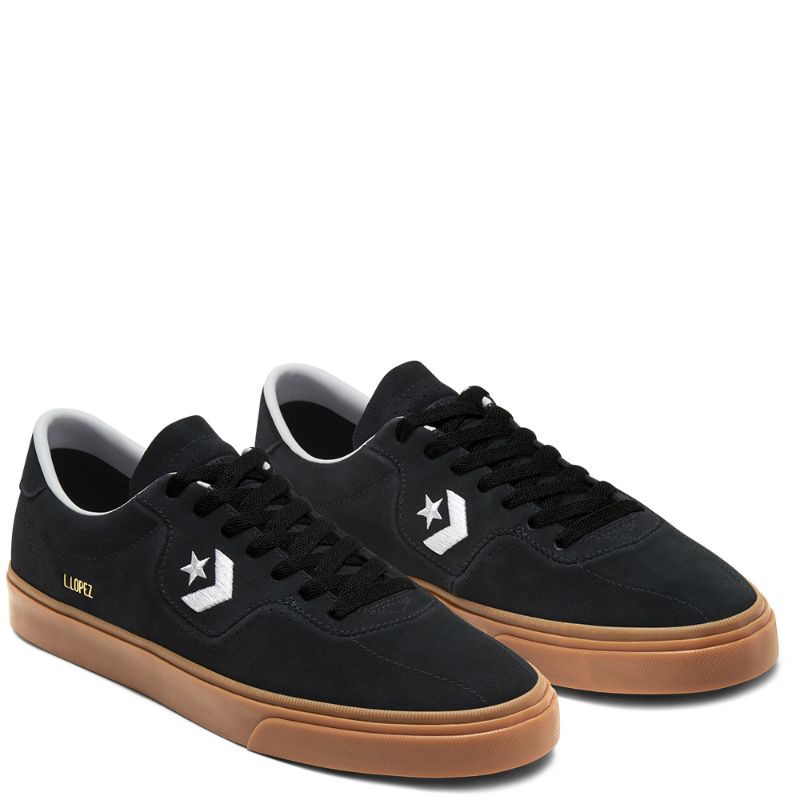Jual Converse Cons Louie Lopez Pro Low Top Suede Black/White/Gum ...