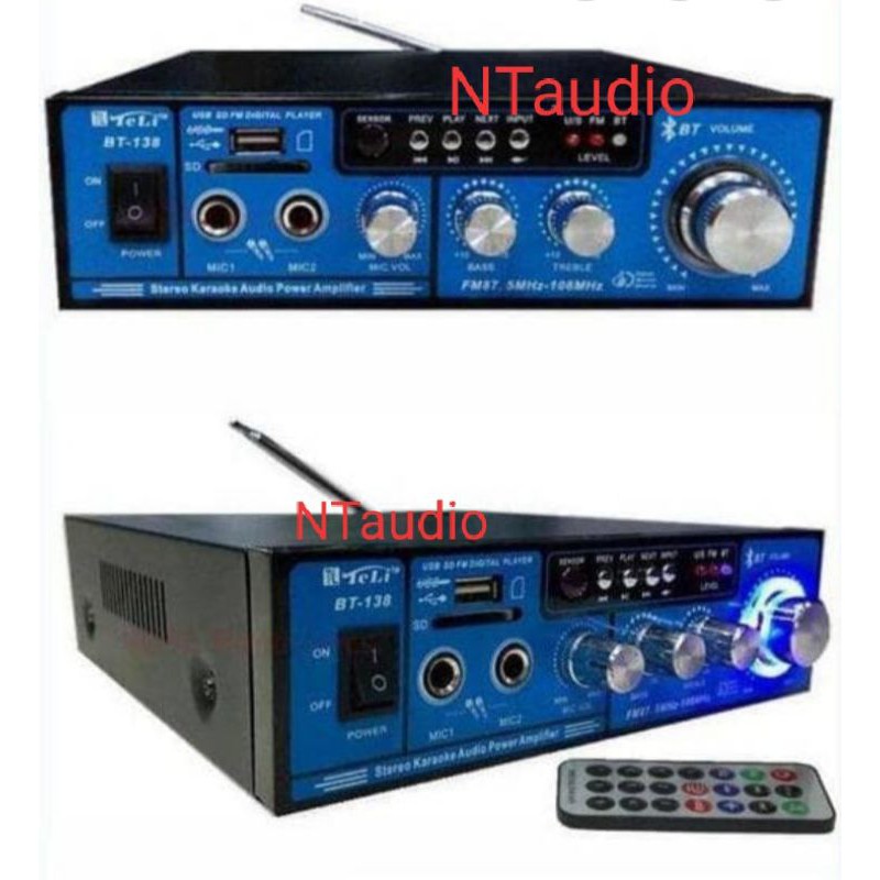 Jual AMPLIFIER MINI TELI -BT 138 AC/DC USB MMC FM KARAOKE BISA ...