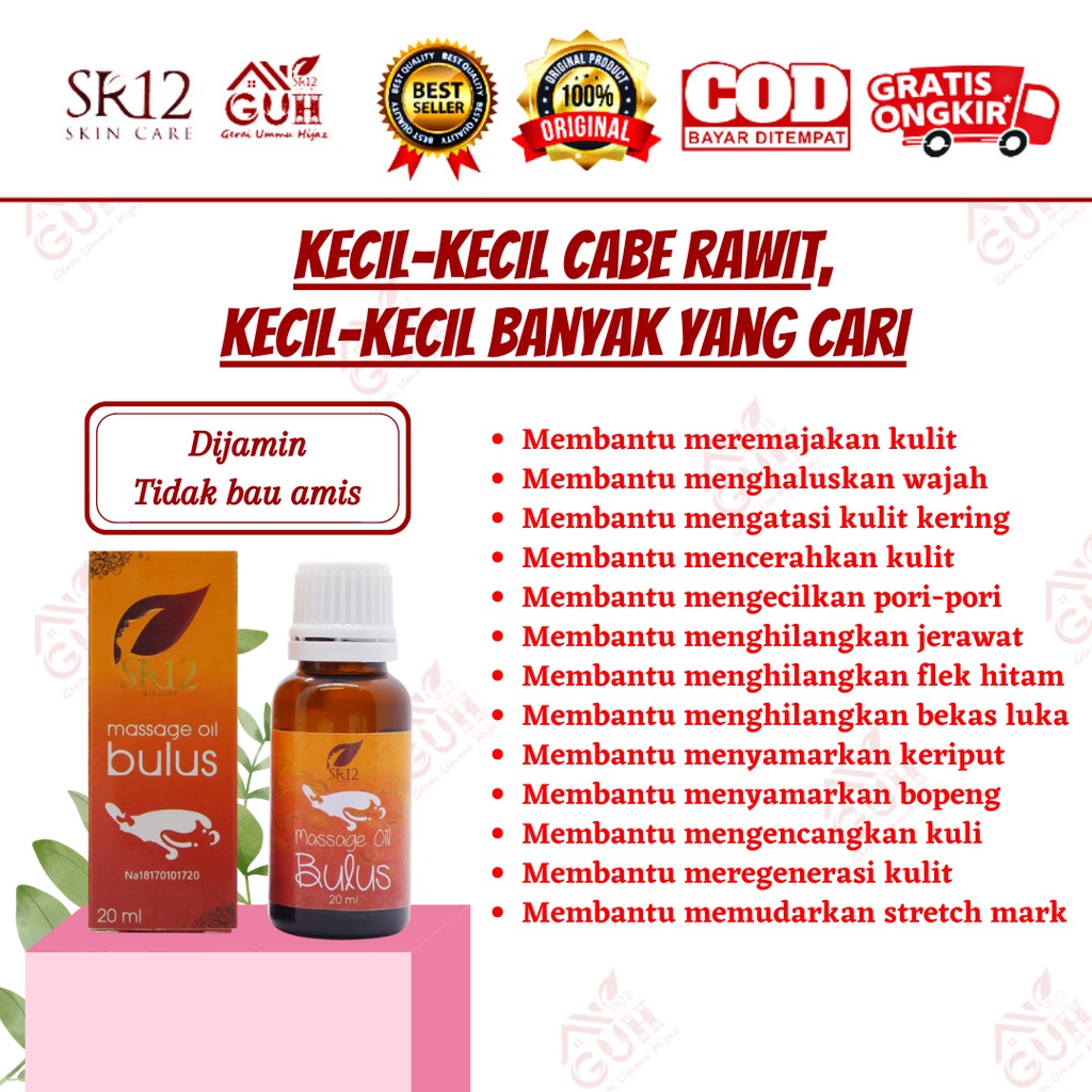 Jual MINYAK BULUS ASLI DIJAMIN TIDAK BAU AMIS SR12 KAYA MANFAAT ...