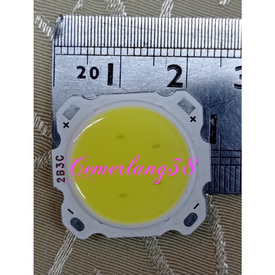 Jual HPL 3W COB BESAR PUTIH /High Power LED 3 Watt Chips On Board White ...