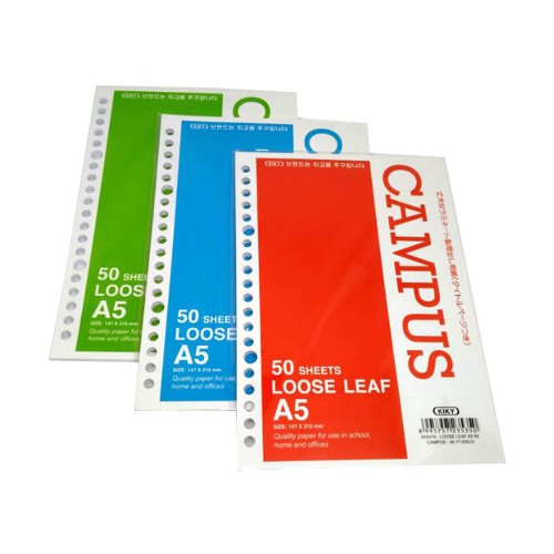 Jual Loose Leaf | Isi Binder KIKY Ukuran A5 Isi 50 Lembar Bergaris ...