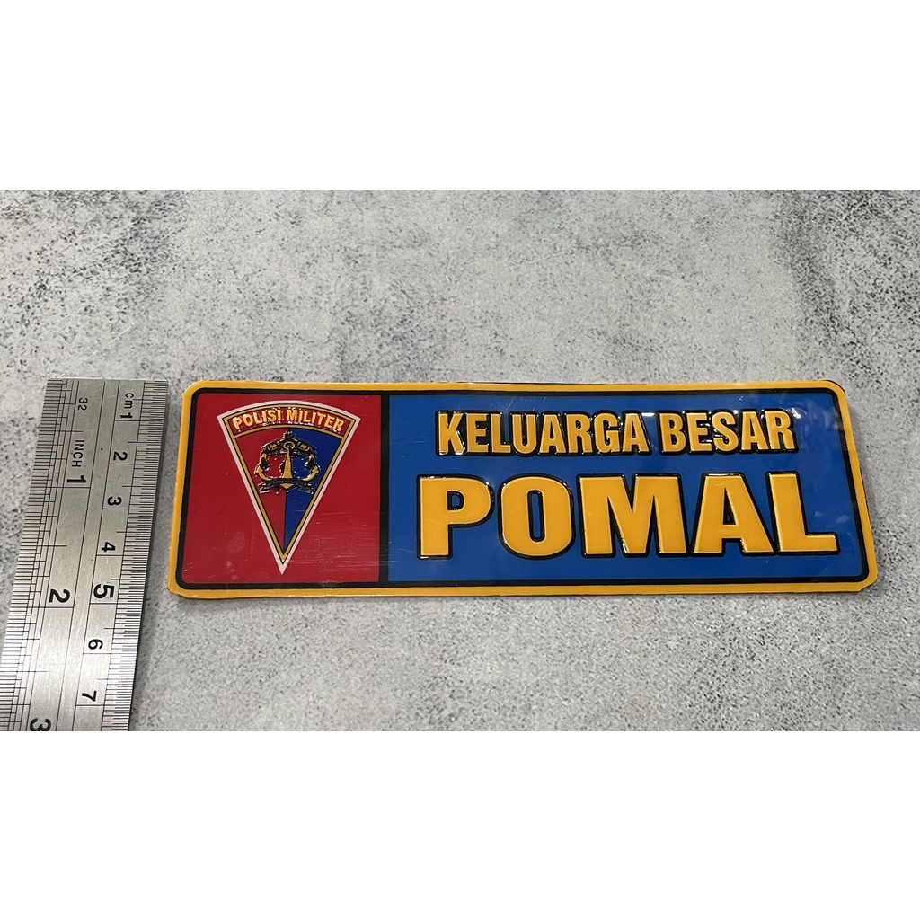 Jual Sticker POMAL (Panjang) - Stiker POM AL- Sticker Mobil - Stiker ...