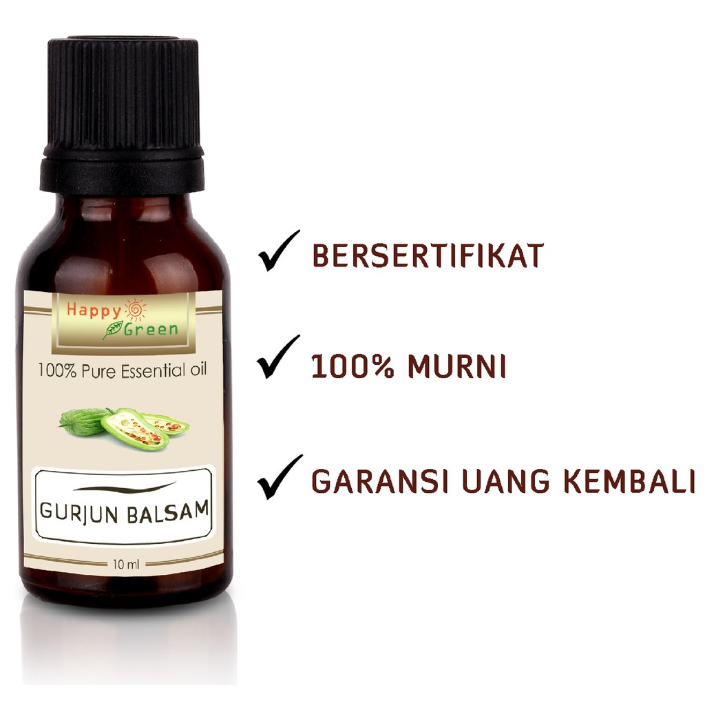Jual Happy Green Gurjun Balsam Light Essential oil (Minyak Atsiri ...
