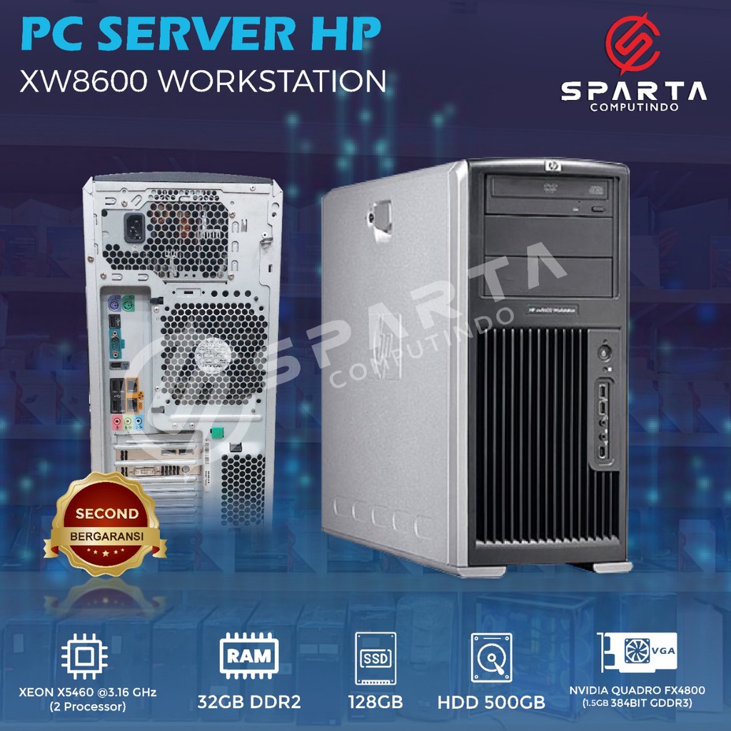 Jual PC Server Workstation Dobel Prosesor 32 Gb SSD VGA QUADRO 1.5 GB ...