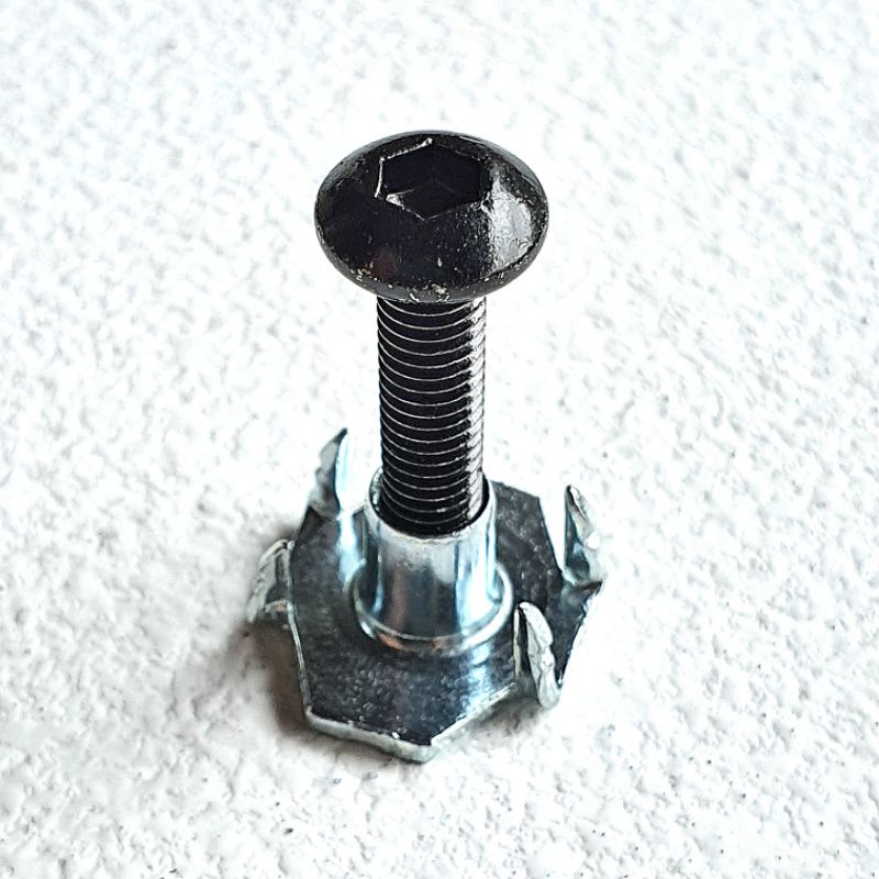 Jual T nutt / mur cakar M5, beserta baut M5 panjang 25 mm untuk speaker ...