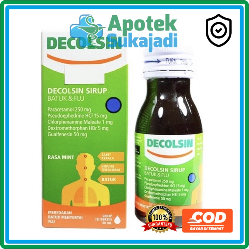 Jual Decolsin sirup 60 ml ( obat demam batuk pilek anak ) | Shopee ...