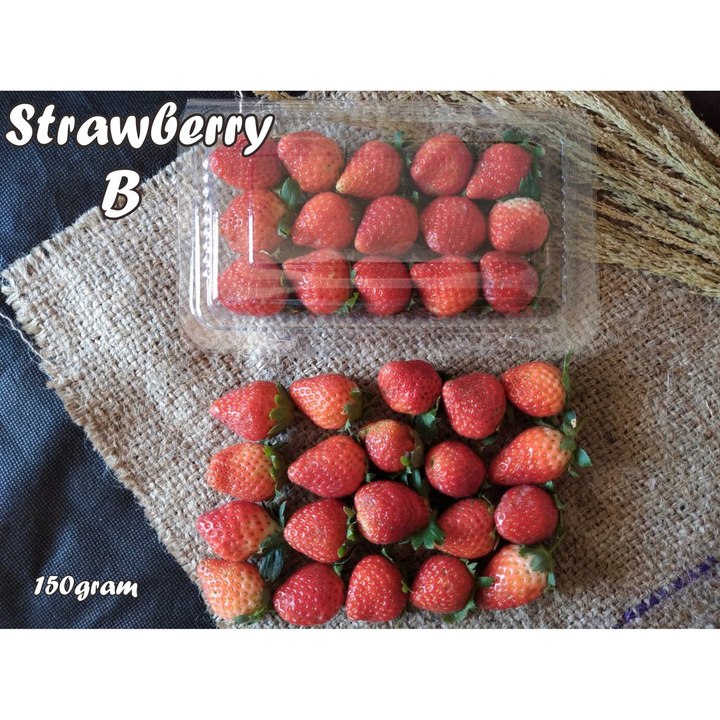Jual Strawberry Grade B 150gr,strawberi,stroberi segar,fresh,harga ...