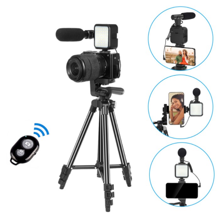Jual KIT-05LM (LIMA) Vlogging Kit Combo 5 Item for Video Vlogging ...