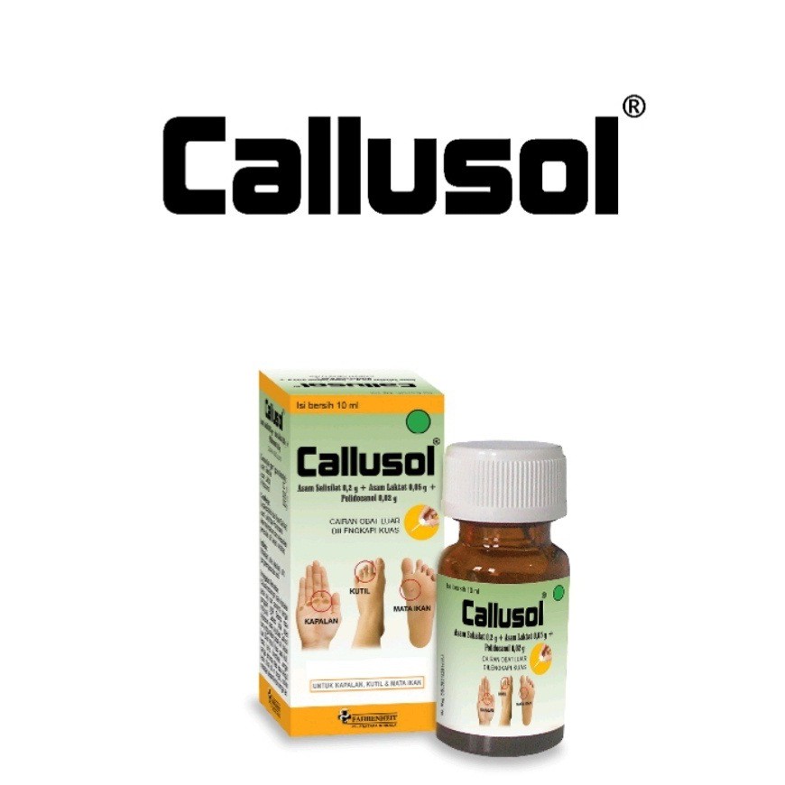 Jual Callusol 10 ml / cairan untuk kutil, mata ikan , dll | Shopee ...