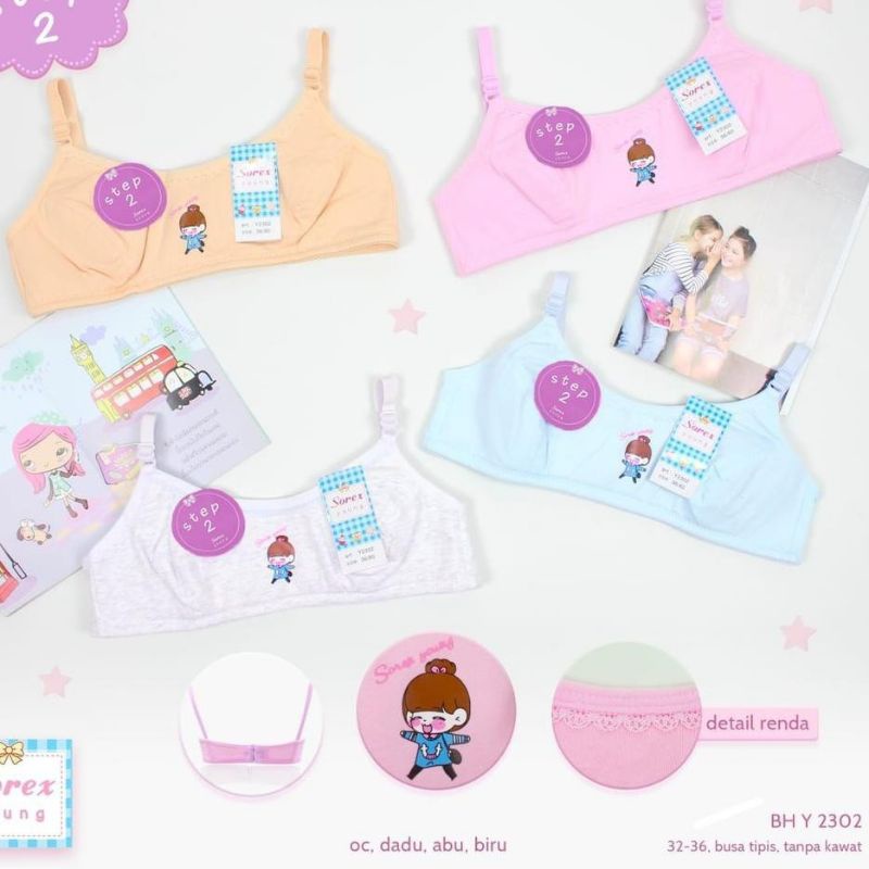 Jual Bra Remaja Sorex Young 2302 | Bh Abg Remaja Busa Tanpa Kawat ...