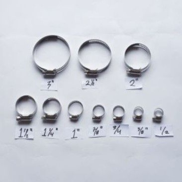 Jual KLEM SELANG GAS TERSEDIA BANYAK UKURAN/HOSE CLAMP STAINLESS ...