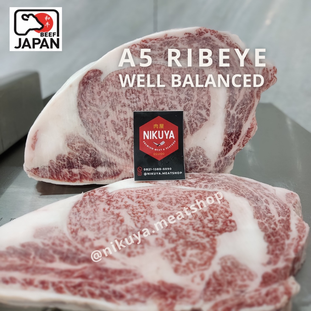 Jual A5 RIBEYE 300-475 gram - Ribloin JAPAN WAGYU MIYAZAKI daging sapi ...