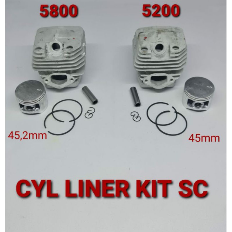 Jual Cylinder silinder Block Blok Komplit Mesin chainsaw Sinso Mini ...