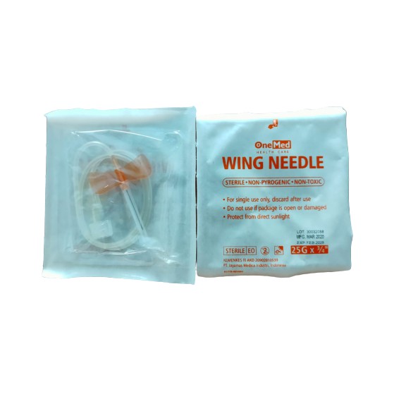 Jual Needle Wing Onemed 25G x 3/4" Jarum Infus (1 Pcs) | Shopee Indonesia