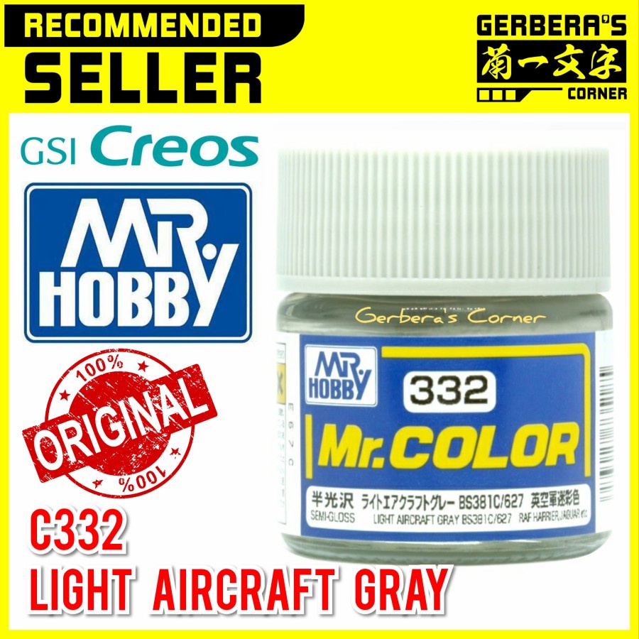 Jual Mr Color C332 Light Aircraft Gray Mr Hobby Cat Lacquer Gundam ...